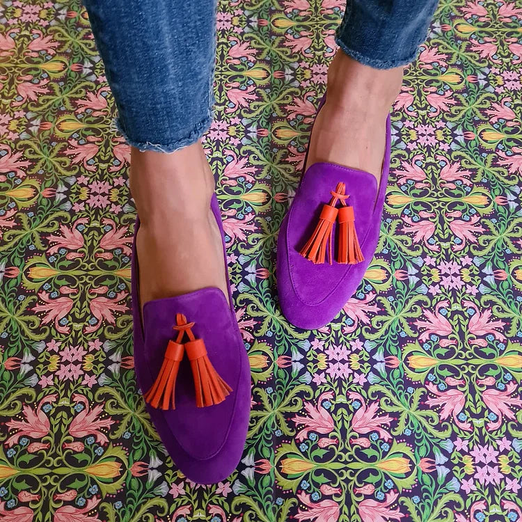 Carina | Suede Loafers – Sarah & David Charleston