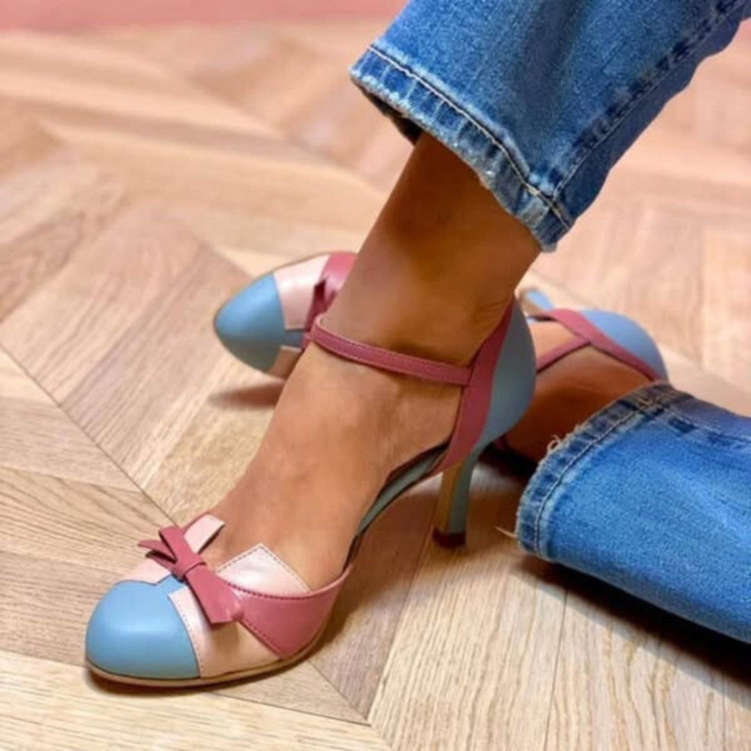 Paislee | Colorblock Heel Pumps – Sarah & David Charleston