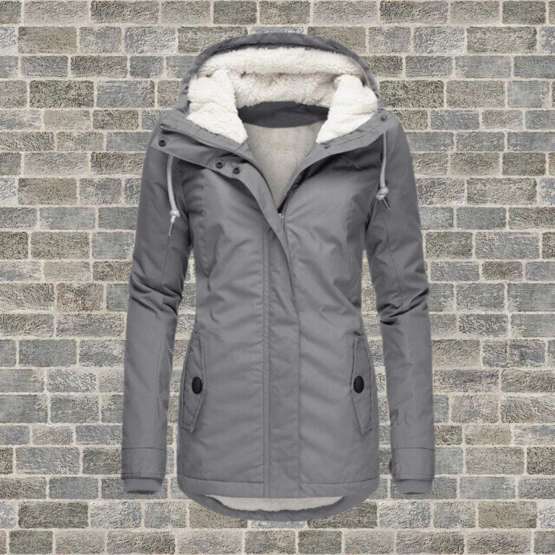 Jenna - Cozy Sherpa Hoodie Coat – Sarah & David Charleston