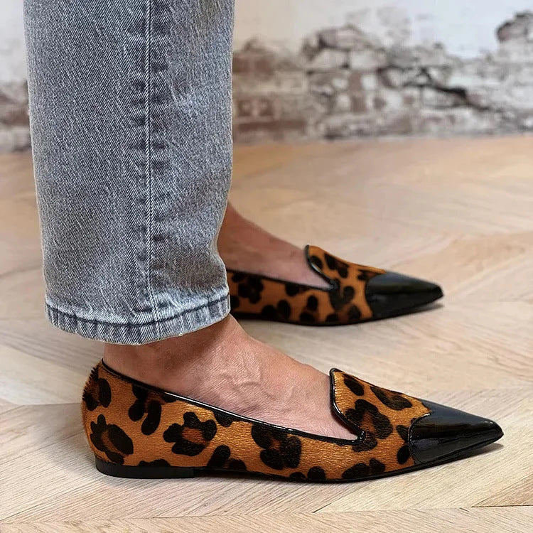 Anika | Refined Animal Print Ballet Flats – Sarah & David Charleston