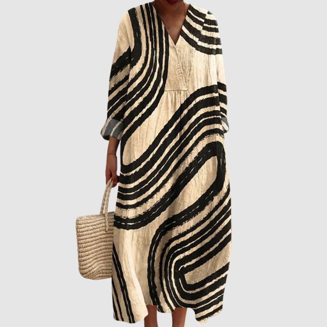 Margot | Urban Lines Flow Midi Dress – Sarah & David Charleston