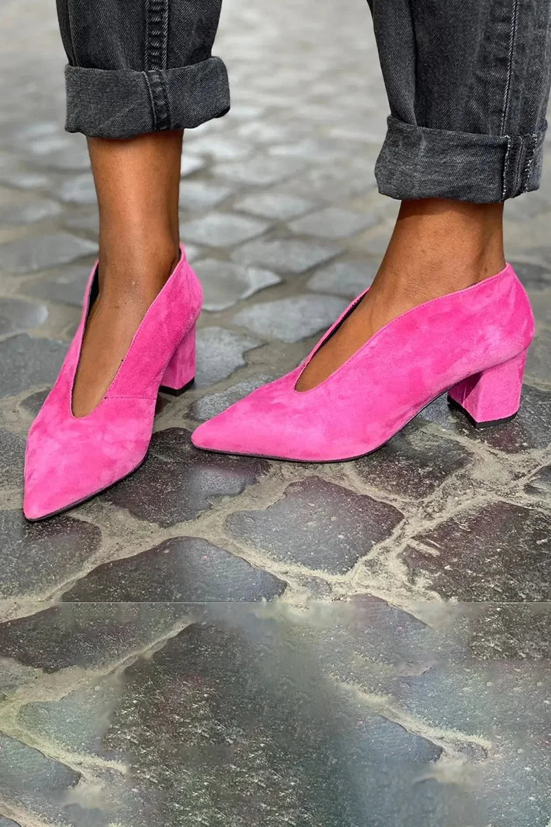 Francesca | Elegant Block Heel Pumps – Sarah & David Charleston