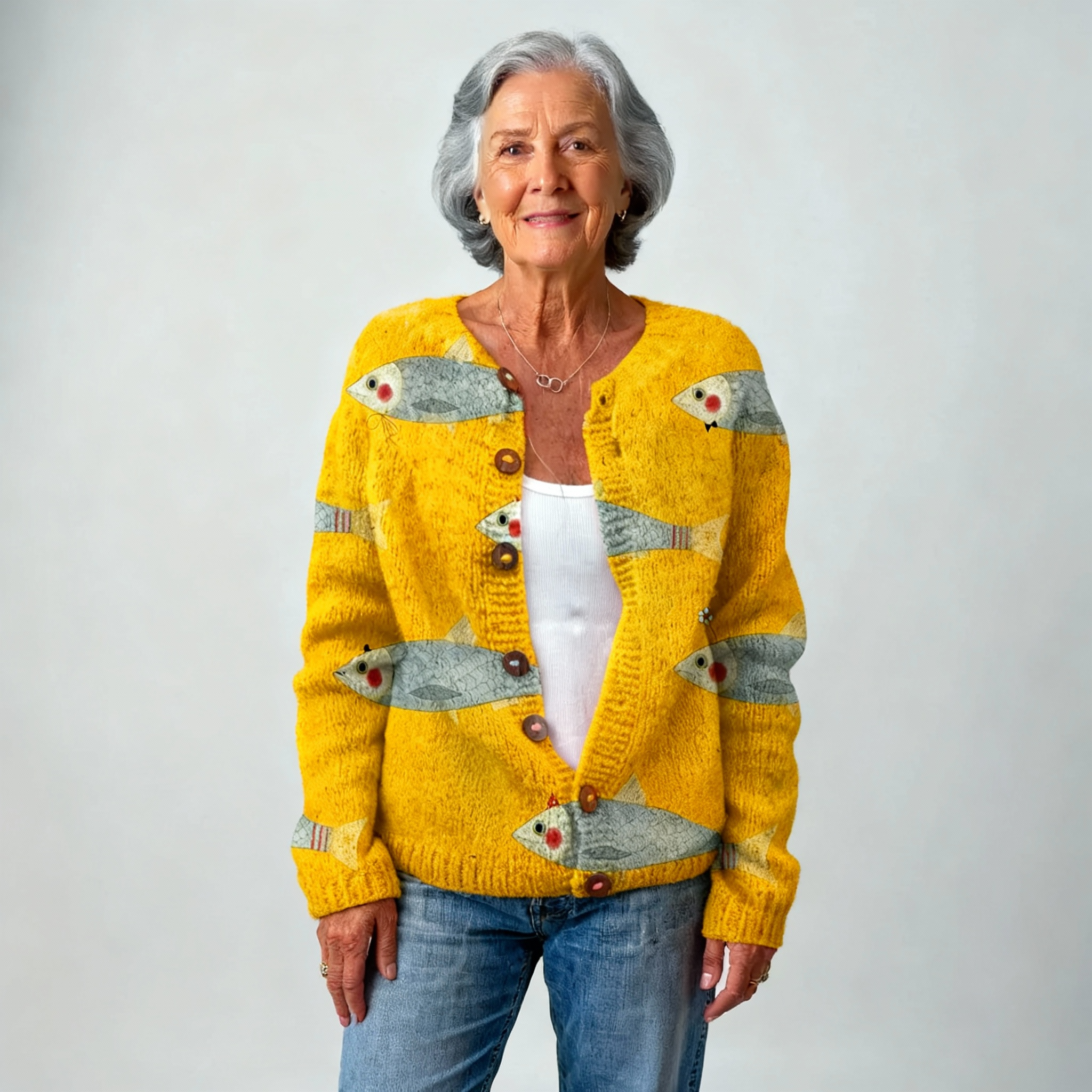 Bella | Sardines Art Cardigan – Sarah & David Charleston